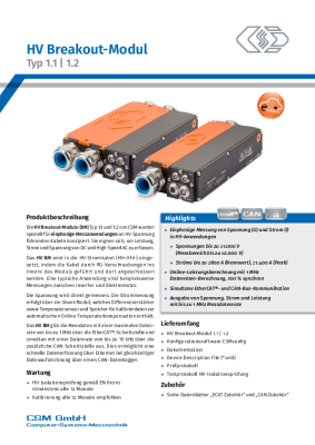 HV Breakout-Modul 1.2 | CSM GmbH