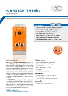HV IEPE Measurement Modules | CSM GmbH