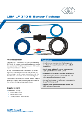 LEM sensor packages | CSM GmbH
