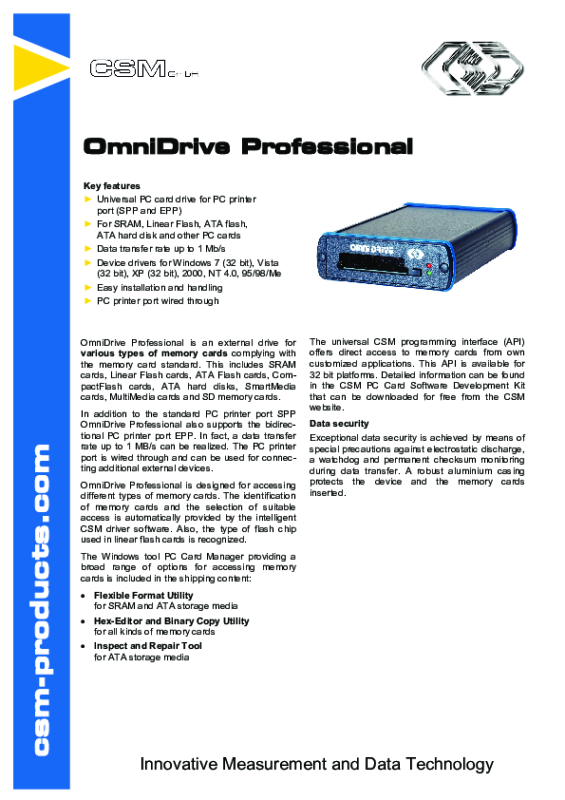 Other Memory Card Drives and Software Tools