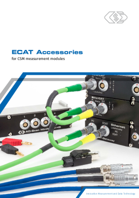 ECAT measurement modules: fast and synchronous measurement with EtherCAT